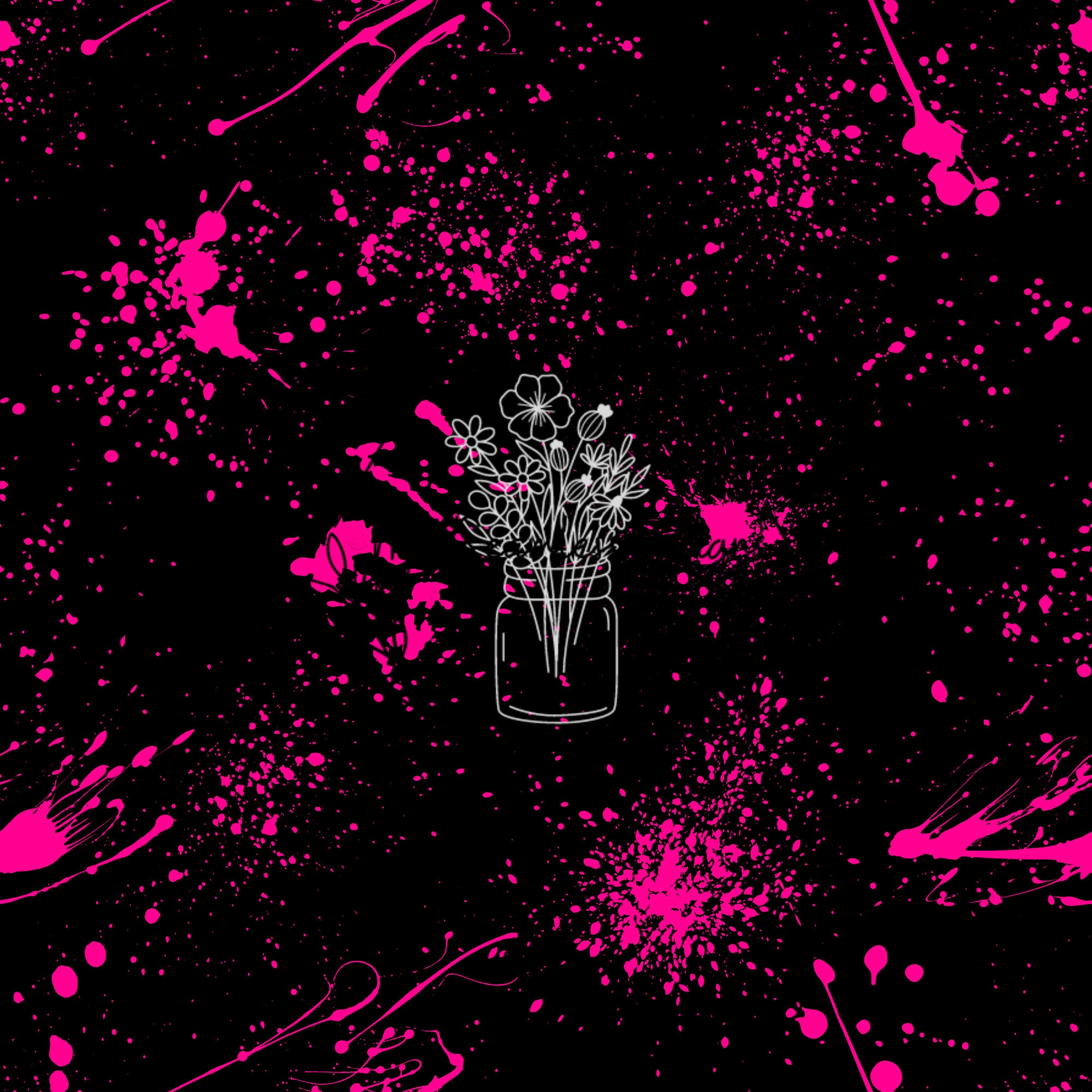 Hot Pink Paint Splatter Seamless Design File - Etsy