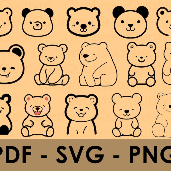 Free Bear Svg - Etsy