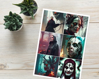 Resident Evil Sticker Sheet Horror Puzzle Game Stickers Umbrella ...