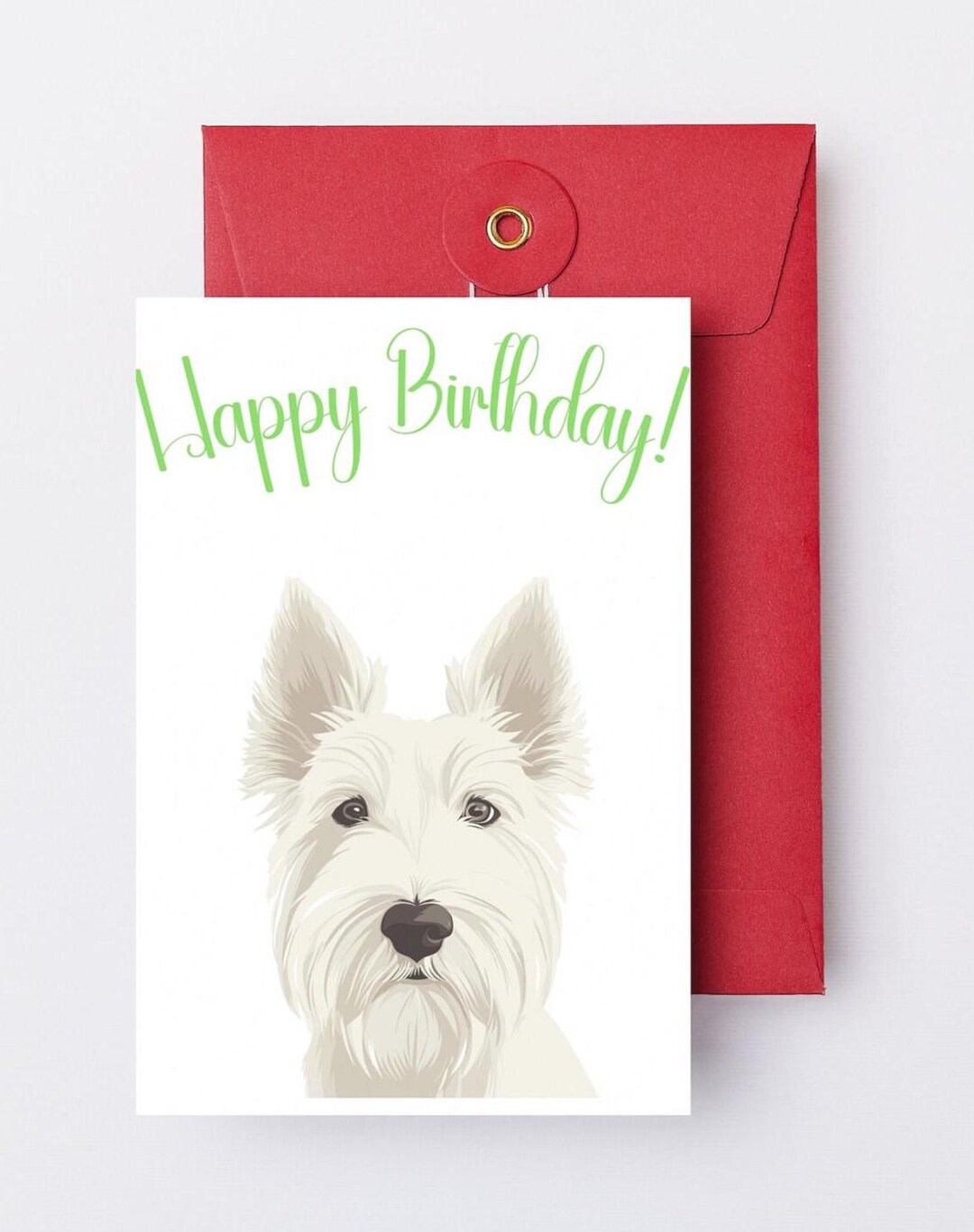 Printable Scottie Dog Birthday Card - A4 & US Letter Formats - Etsy