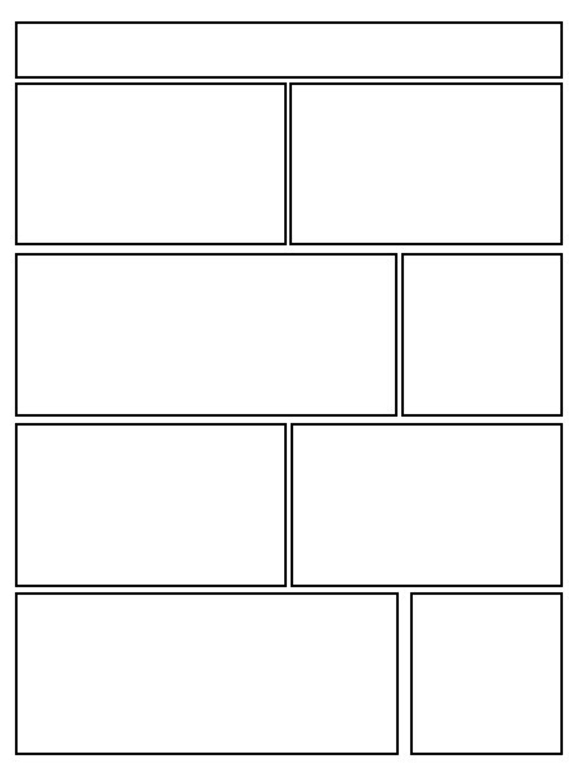 26 Comic Strip Templates - A0, A1, A2, A3, A4 & US Letter PDF Formats ...