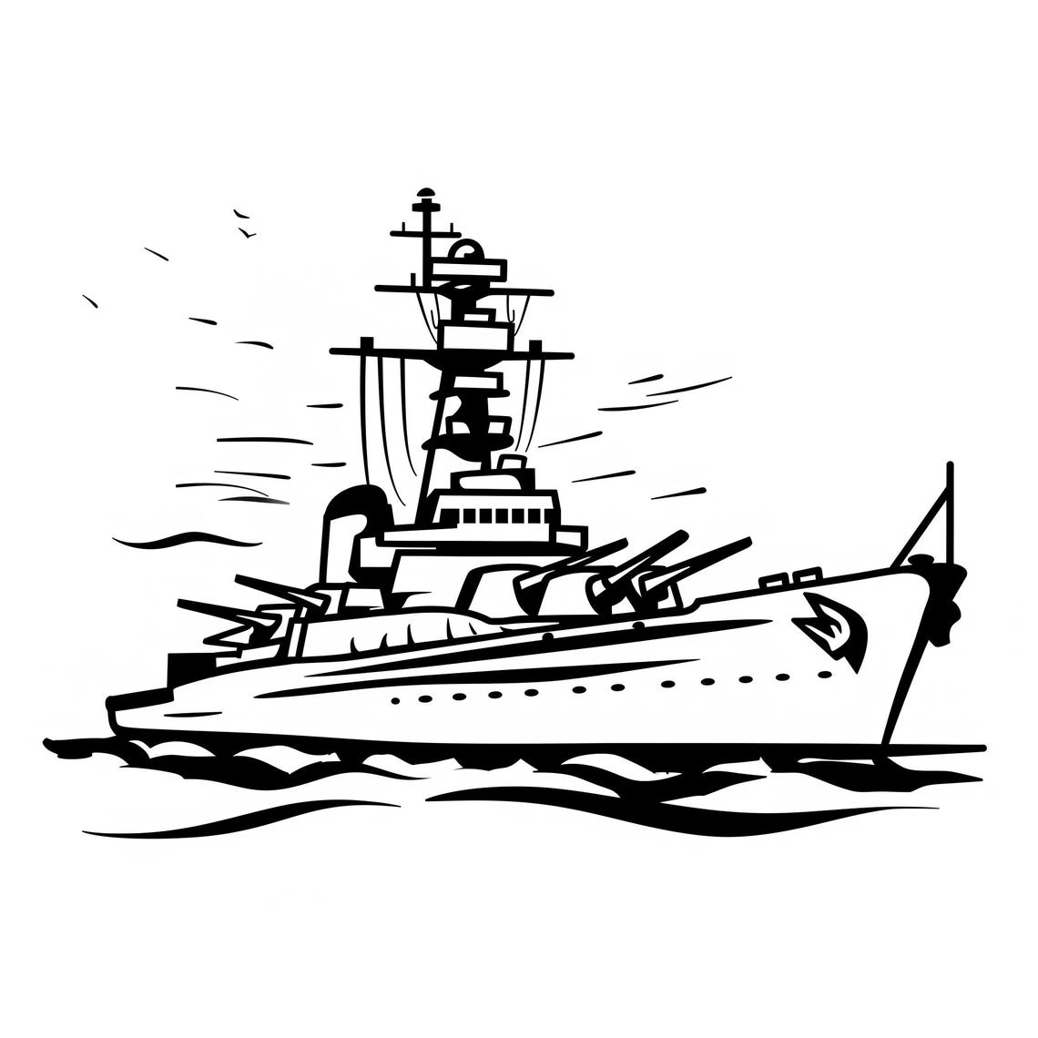 12 Battleship | Warship | Destroyer | Battlecruiser | Navy | Clipart ...