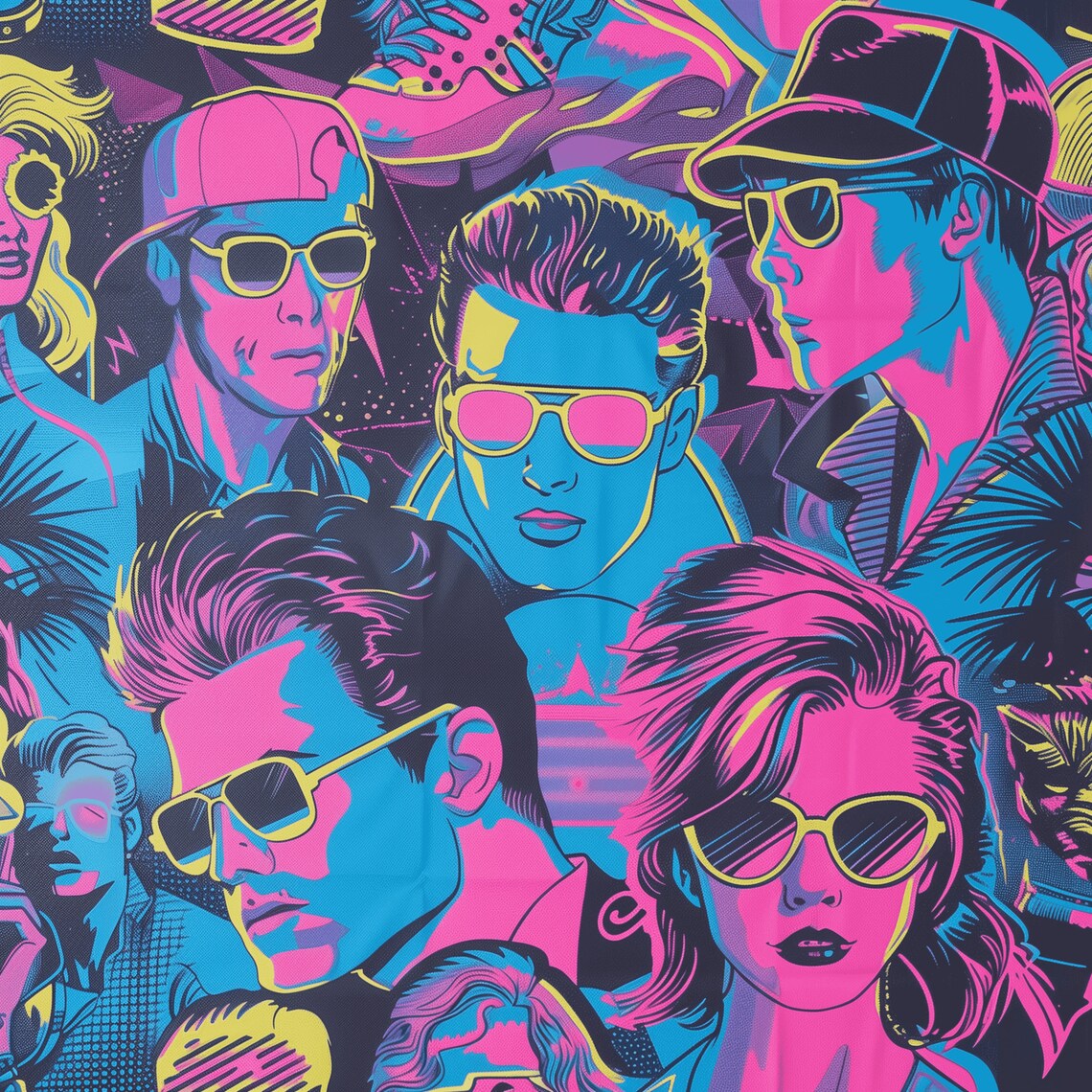 12 More 1980s Pop Culture Wallpapers - PNG Format - Etsy