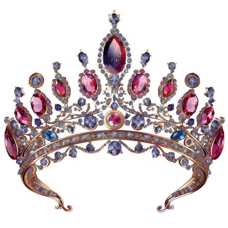 12 Tiaras Clipart - PNG Format - Etsy