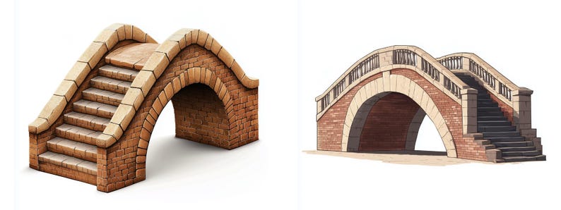 25 Stone and Brick Bridges Clipart Images - PNG & JPG Formats - Etsy