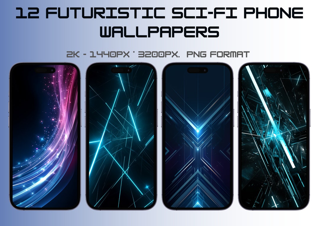 12 Futuristic Sci-fi Phone Wallpapers Ios Android - Etsy