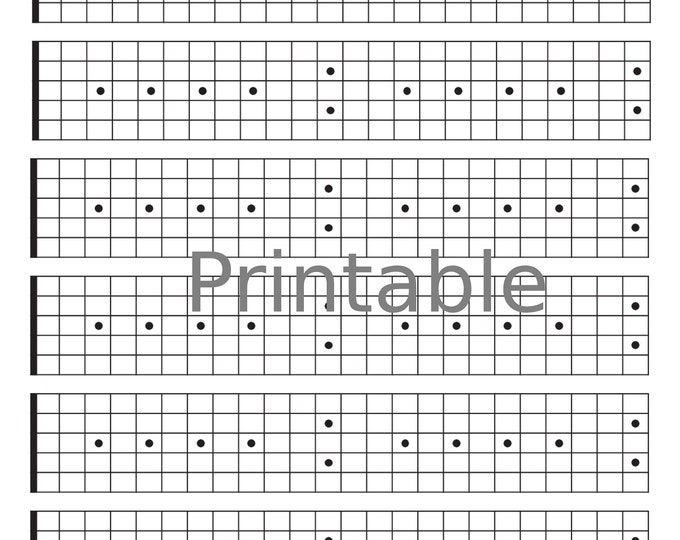 1 PCS Guitar Fretboard Notes Map Labels Sticker Fingerboard Fret Decals ...