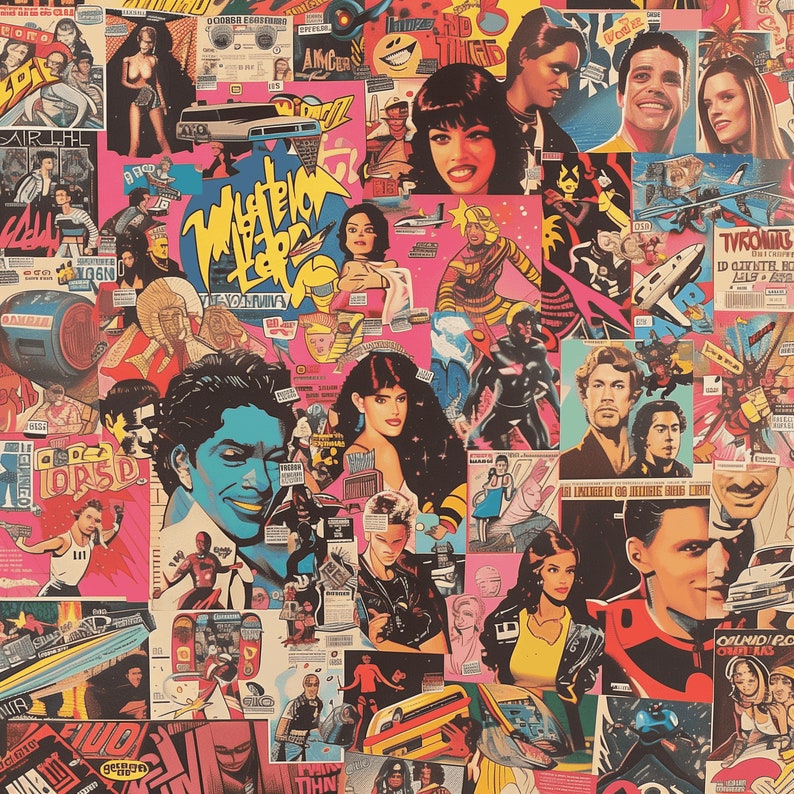 12 1980s Pop Culture Wallpapers - PNG Format - Etsy