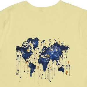 World Map Ink Splodge Map Digital Graphic - PNG Format - Etsy