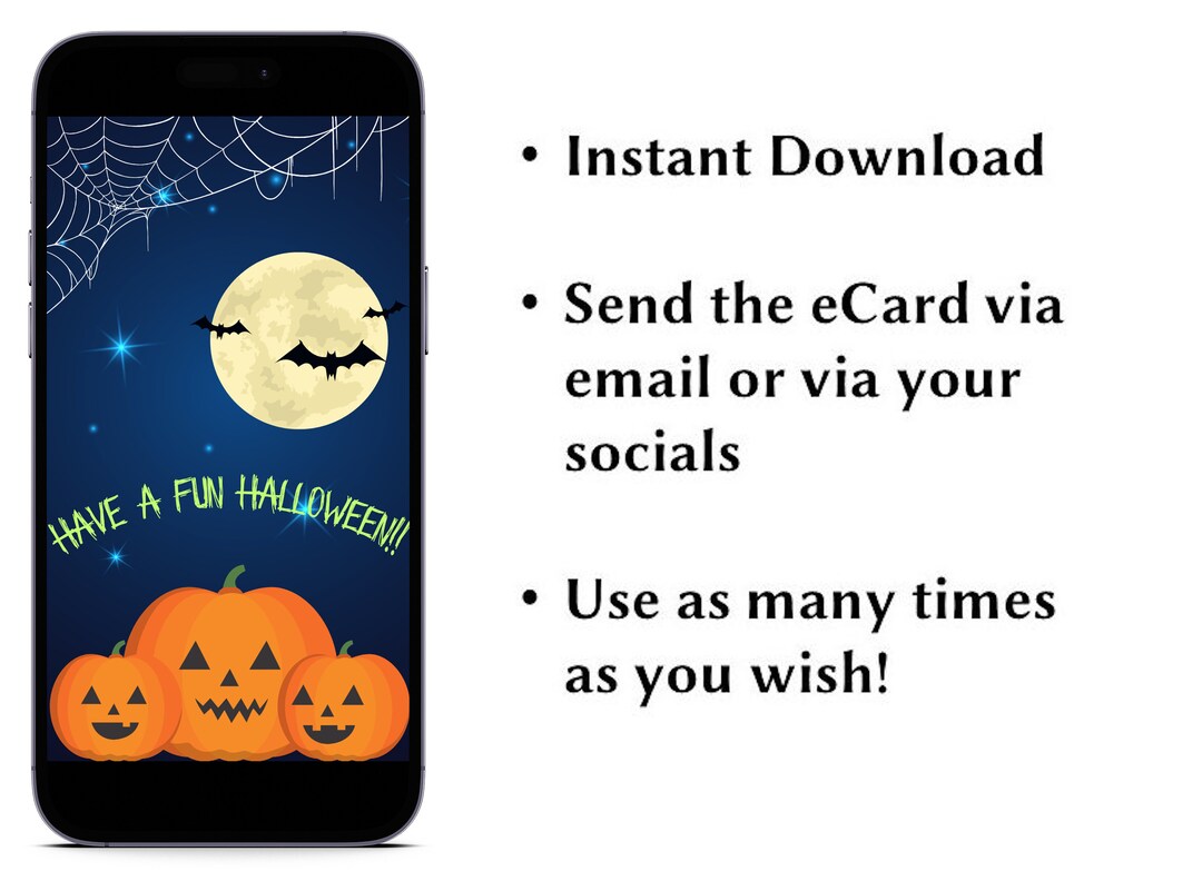 Have A Fun Halloween Ecard | Instant Download - Etsy