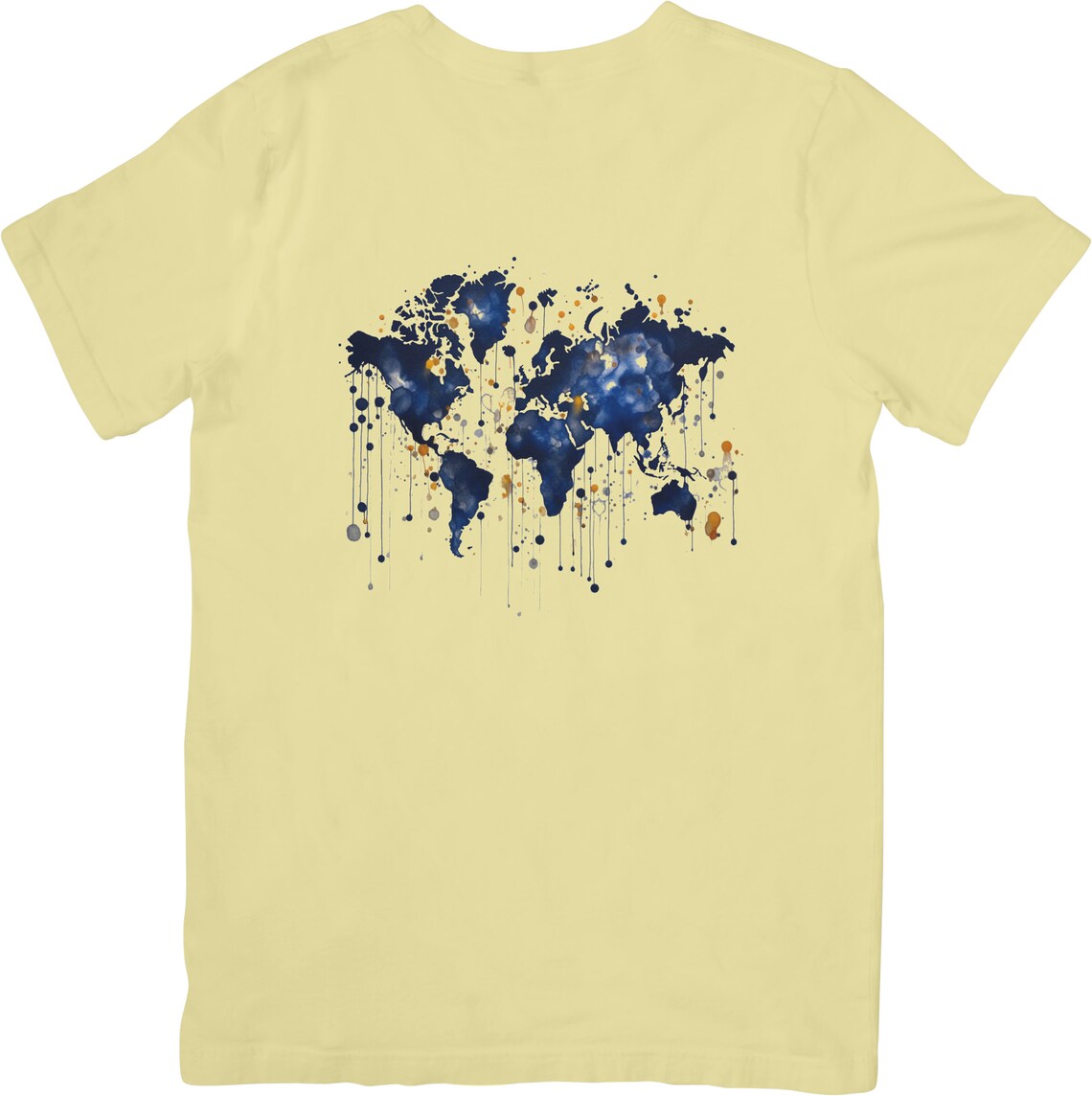 World Map Ink Splodge Map Digital Graphic - PNG Format - Etsy
