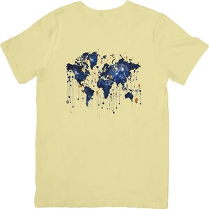 World Map Ink Splodge Map Digital Graphic - PNG Format - Etsy
