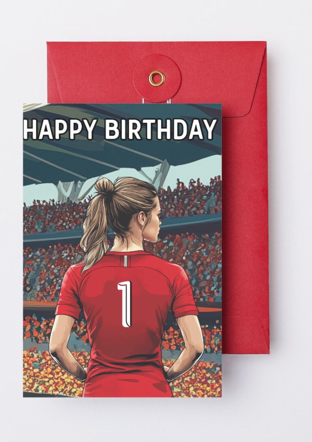 Printable She Plays Red Soccer / Football Player Digital Download ...