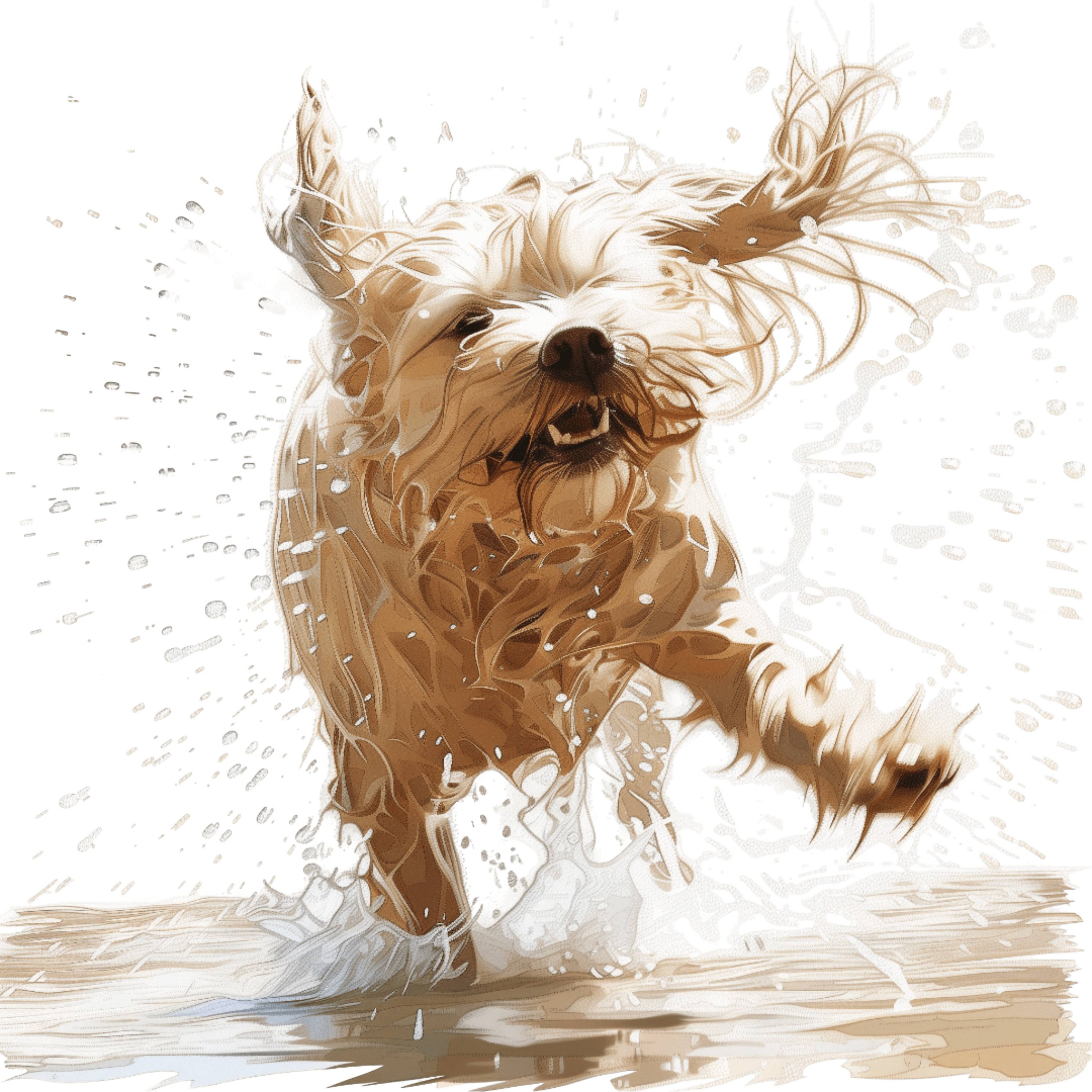 16 Wet Dog Transparent Clipart Images - PNG Format - Etsy