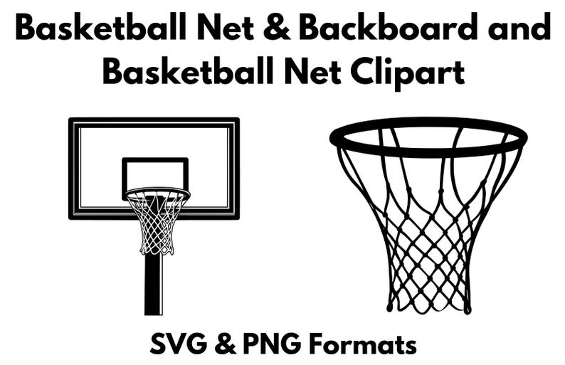 Basketball Net & Basketball Net and Backboard Clipart - SVG and PNG ...