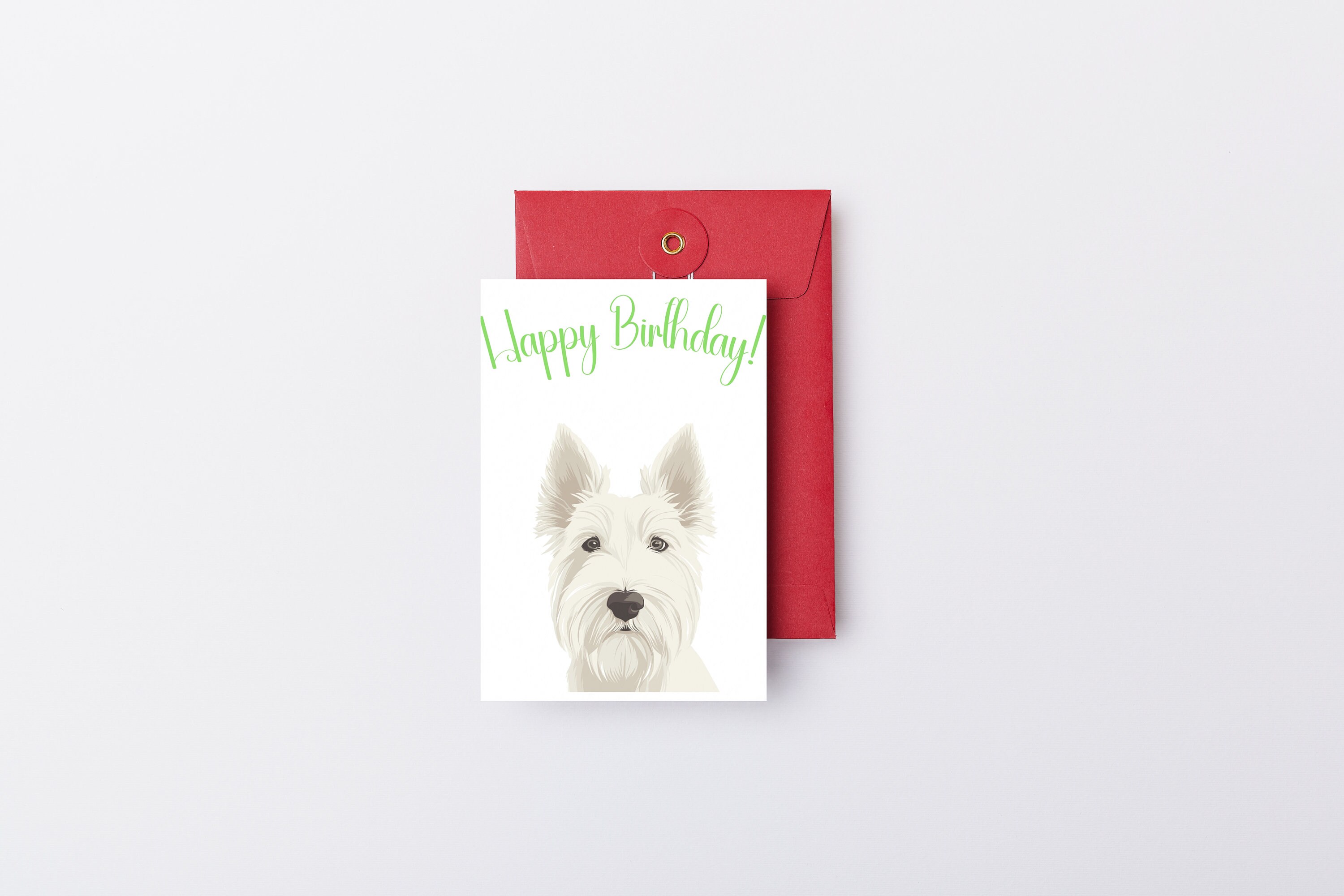 Printable Scottie Dog Birthday Card - Etsy