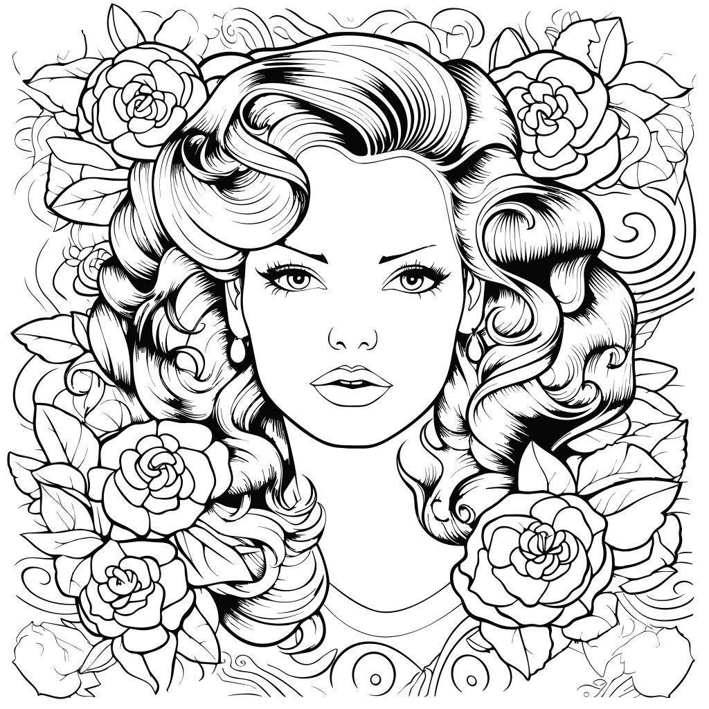 Printable 10 Retro Colouring Pages - A4 PDF Format - Etsy