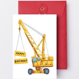 Printable Crane Digital Download Birthday Card - PNG & PDF Formats - Etsy
