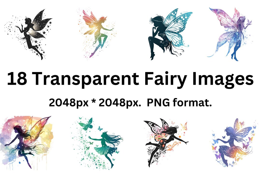 18 Transparent Fairy Images PNG Format. - Etsy