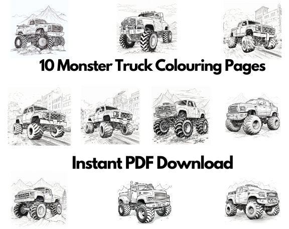 Free Printable Grave Digger Coloring Pages