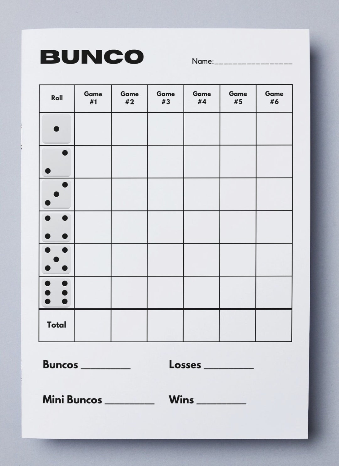 Buy Printable Bunco Score Sheet Online in India - Etsy