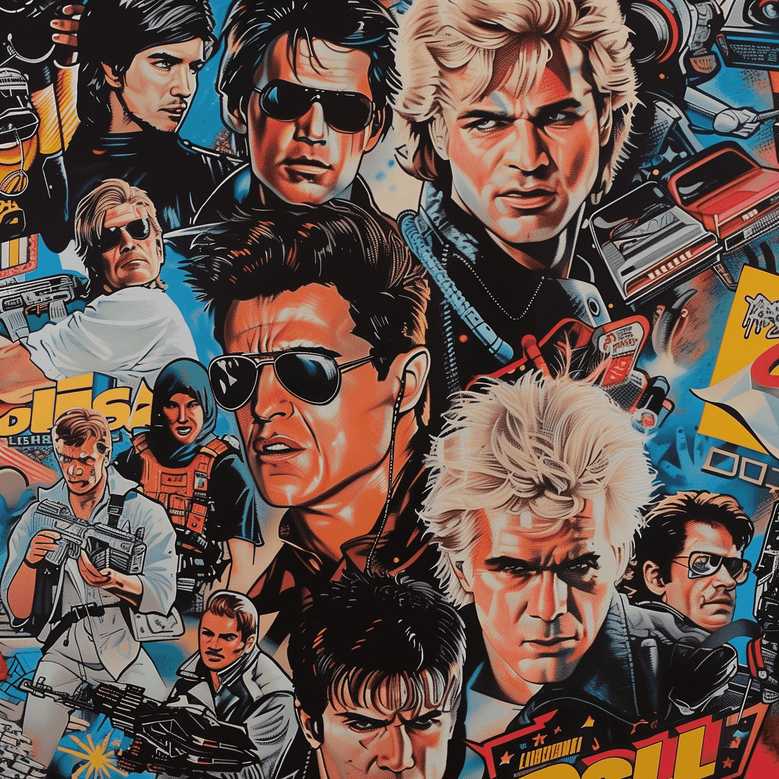 12 1980s Pop Culture Wallpapers - PNG Format - Etsy