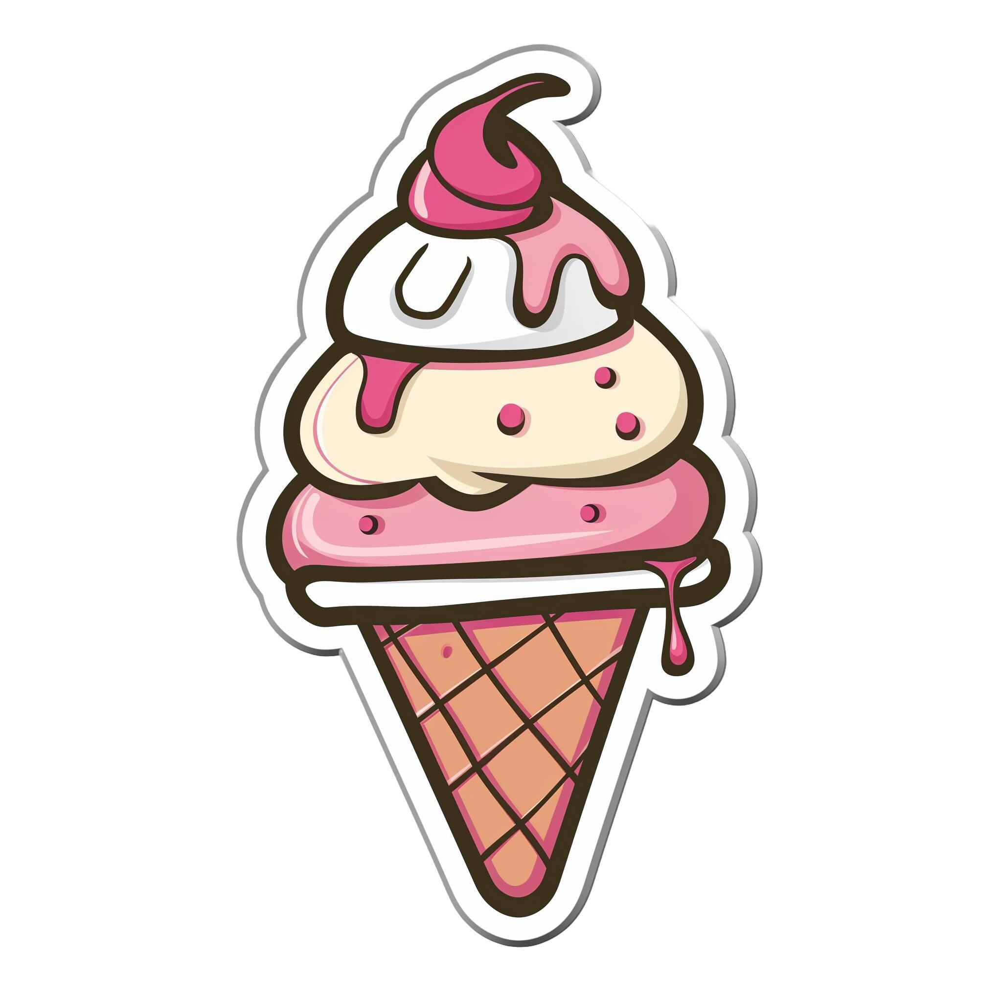 20 Ice Cream & Lolly Stickers - PNG Format - Etsy