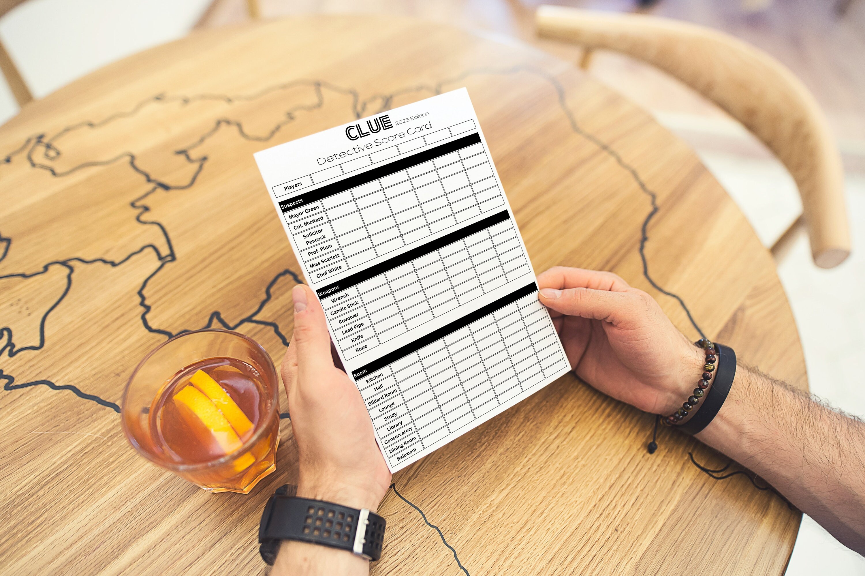 Printable Replacement Score Sheets Compatible With Clue & Cluedo - A4 ...