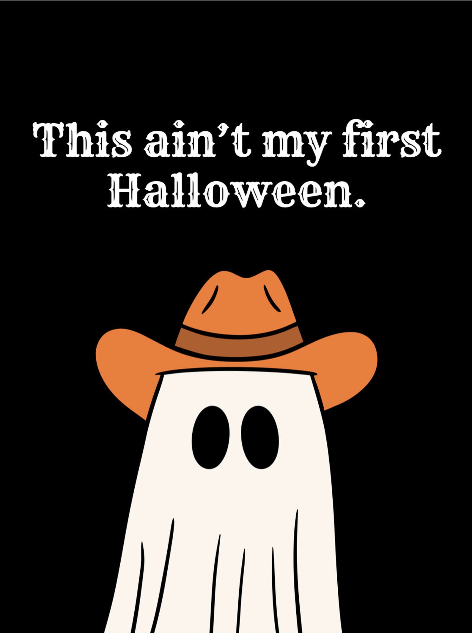 Halloween Cowboy Ghosts Wall Print Decor PDF File Download - Etsy