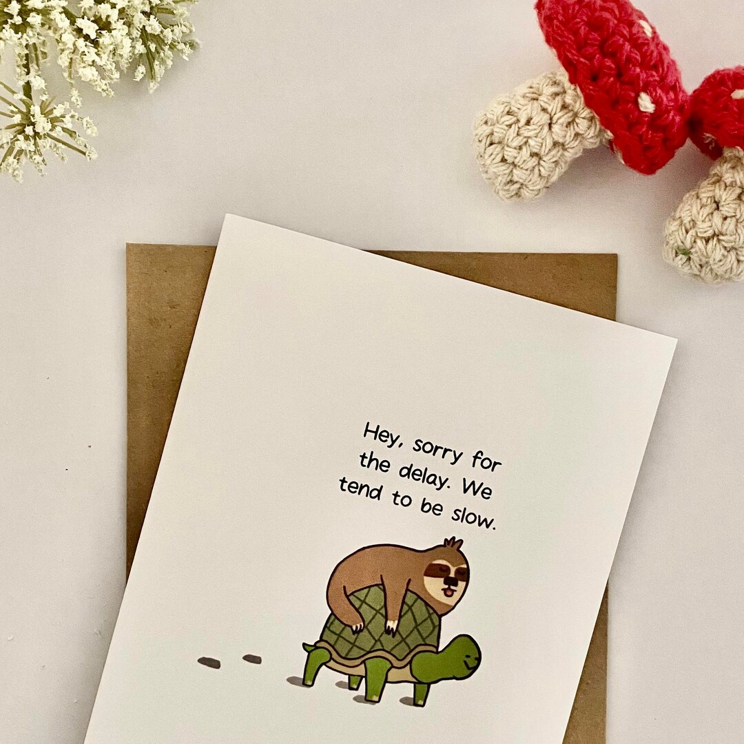 Cute Late Card | Occasion Card Late, Cute Belated Birthday Greeting ...