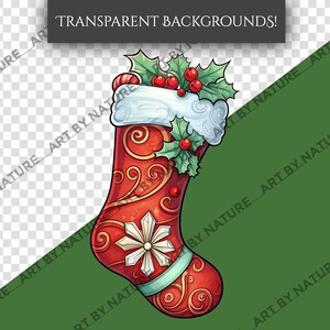Christmas Stocking Clipart, Commercial Use Transparent Pngs, Junk ...