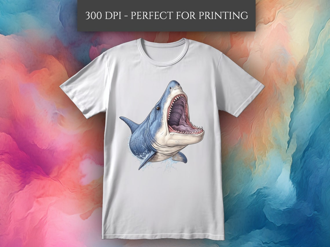 Megalodon Shark Clipart Pack, Commercial Use, Transparent Pngs ...