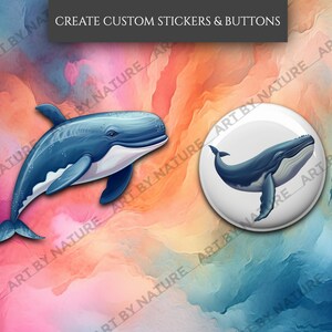 Whales Clipart Pack, Clipart Graphics for Commercial Use, Transparent ...