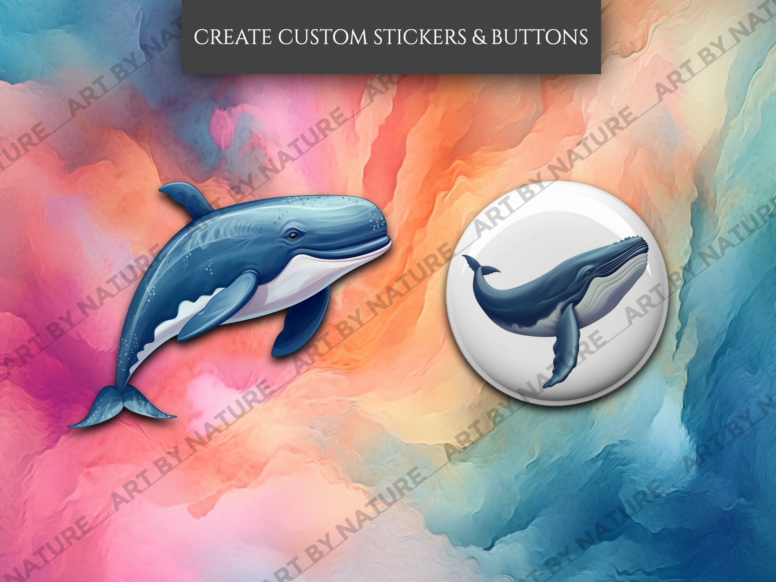 Whales Clipart Pack, Clipart Graphics for Commercial Use, Transparent ...