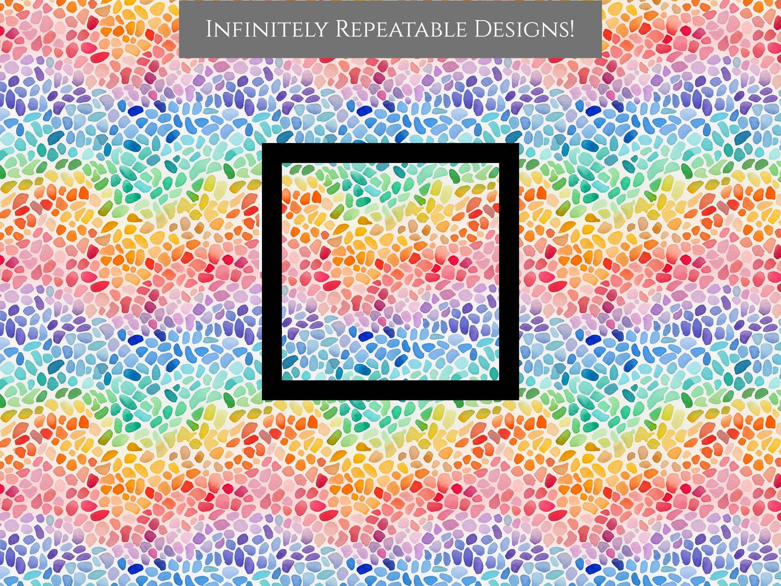 20 Watercolor Rainbows Digital Paper, Printable Seamless Textures ...