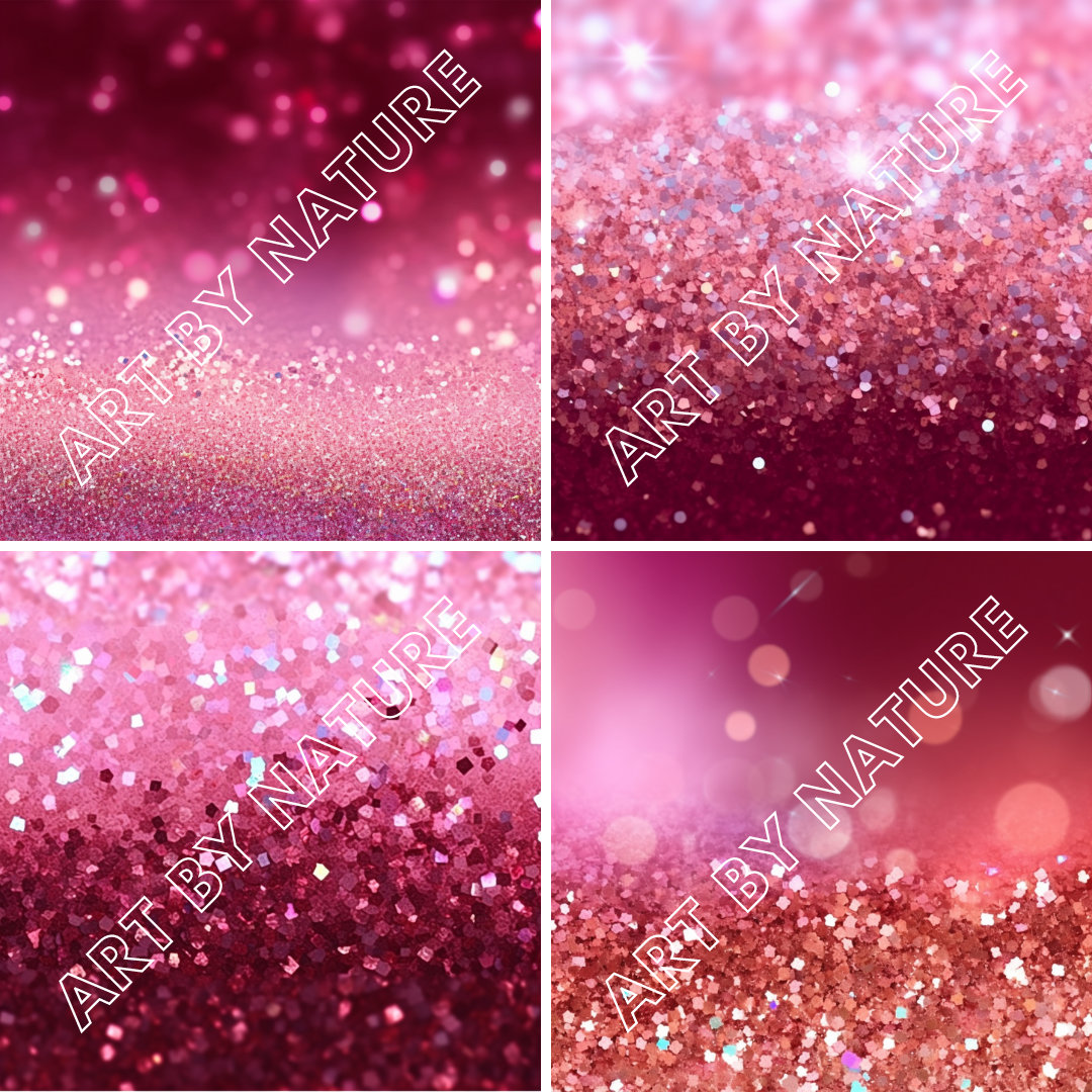 Pink Glitter Digital Paper Printable Scrapbook Paper Iridescent Texture ...