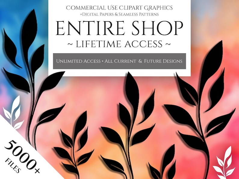 WHOLE SHOP BUNDLE | Ultimate Clipart Mega Bundle | Unlimited Lifetime ...