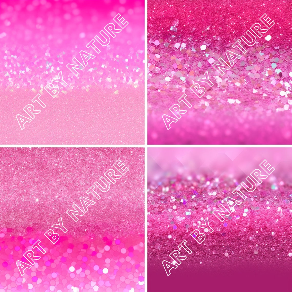 Pink Glitter Digital Paper Printable Scrapbook Paper Iridescent Texture ...