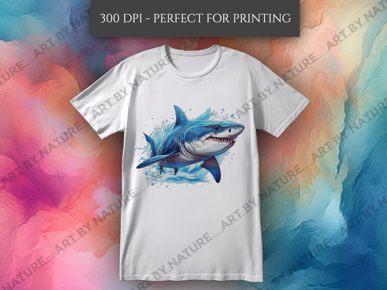 Sharks Clipart Pack Clipart for Commercial Use Transparent - Etsy