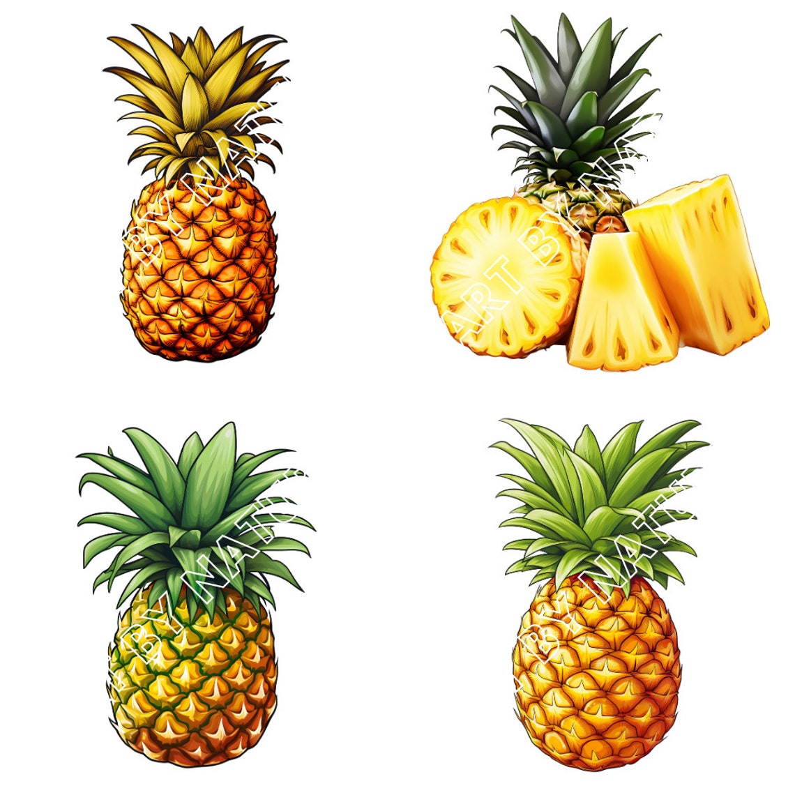 Pineapple PNG, Pineapple Clipart, Summer PNG, Tropical Fruit PNG ...