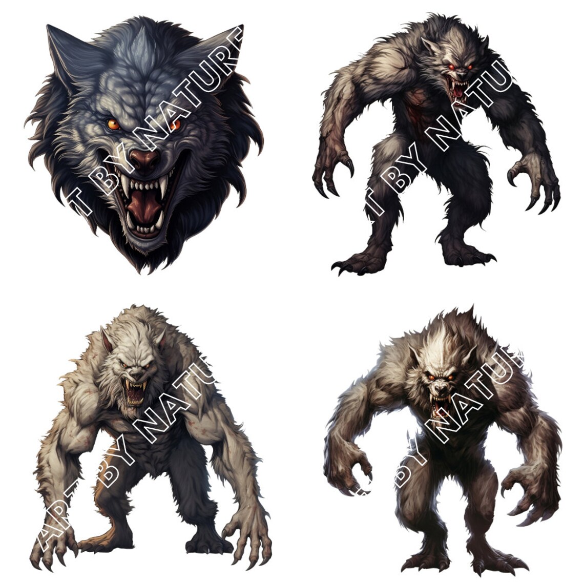 Werewolf PNG, Wolf PNG, Wolfman PNG, Werewolf Halloween, Full Moon ...