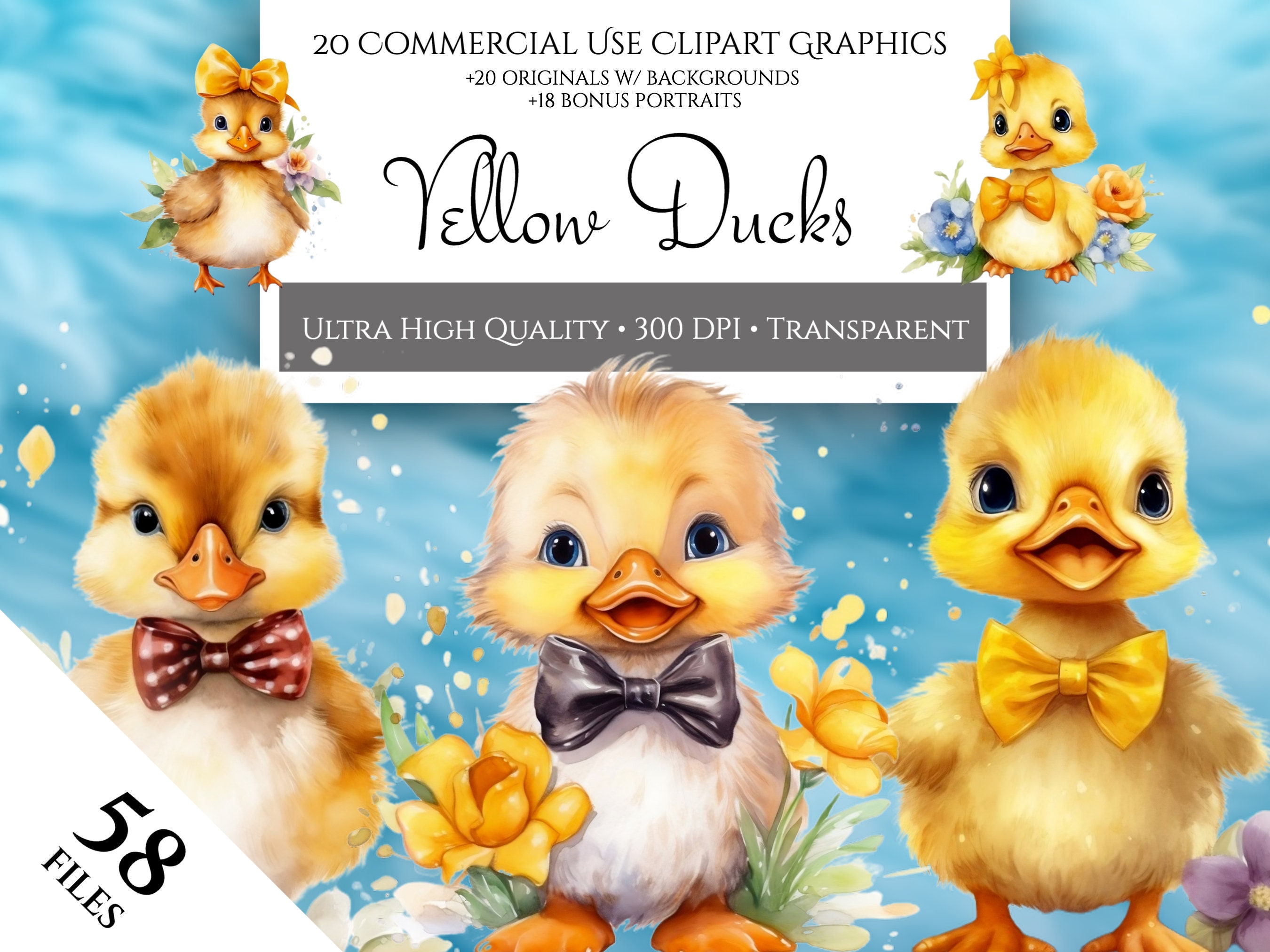 Cute Ducks Baby Ducks Clipart Commercial Use, Transparent PNG ...