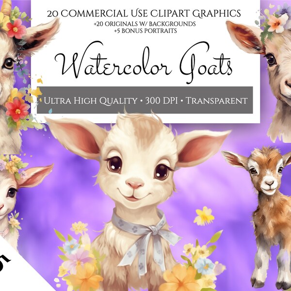 Cute Baby Goat - Etsy