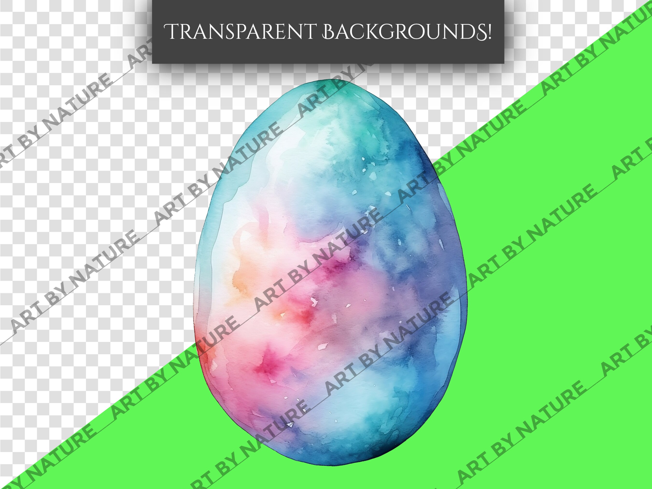 Easter Egg Clipart Pack, 20 Beautiful Easter Egg Designs for Commercial ...
