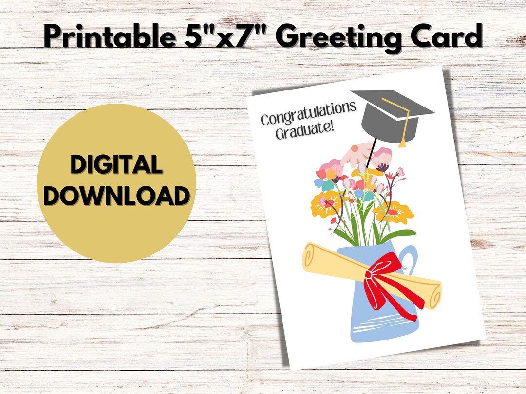Printable Graduation Card: Class of 2023 Congrats (PDF) - Etsy