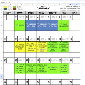 Calendar Template for Film Productions in Google Sheet - Etsy