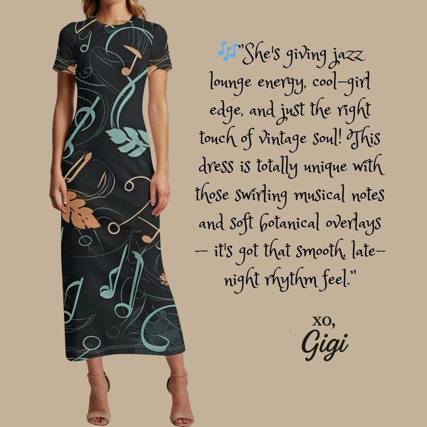 Music Note Dress - Etsy