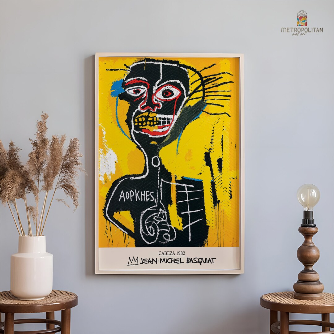 Basquiat Print, Cabeza, Basquiat Exhibition, Contemporary Art,living ...