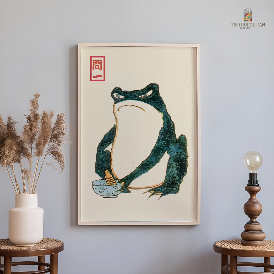 Japanese Wall Art,animal Print,flog Art,wall Gallery Print,taguchi ...