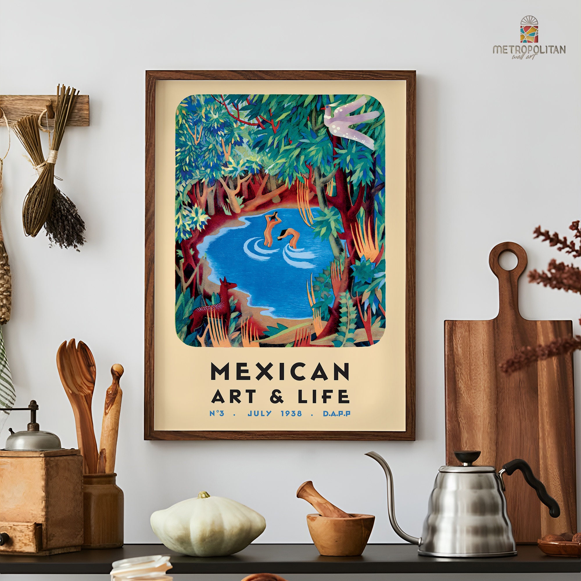 Vintage Mexican Art,mexican Art and Life,gift for Home,retro Poster ...